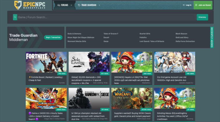 8 Best Place to Buy and Sell Game Accounts 2025 | Gamers Marketplace